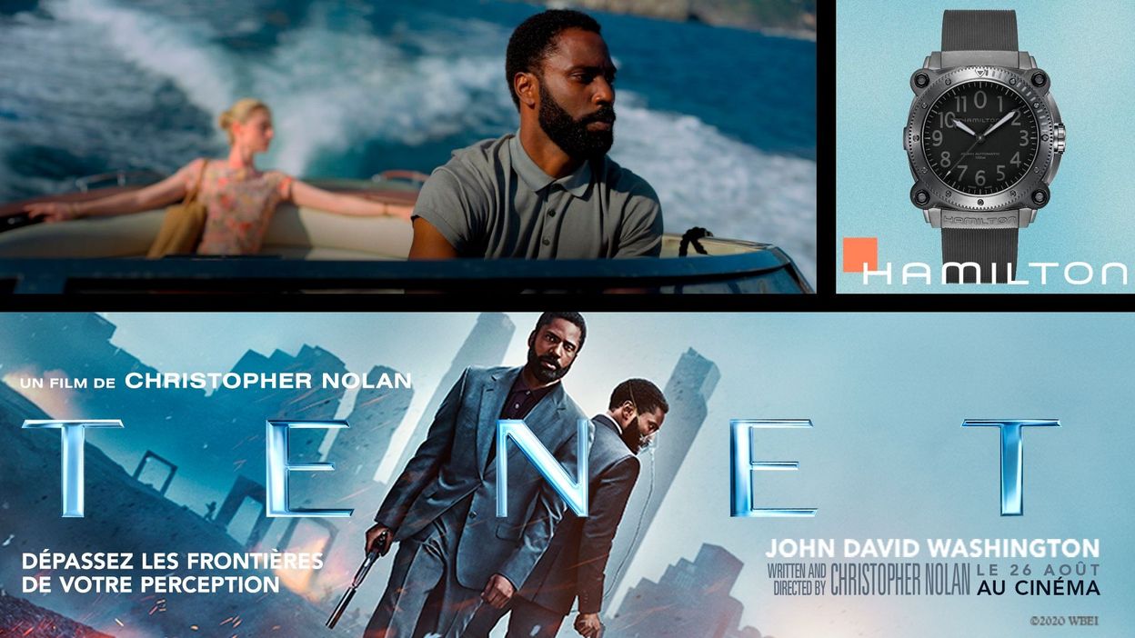 Tenet John David Washington Porte Un Chrono Hamilton Jazzmaster Seaview ...